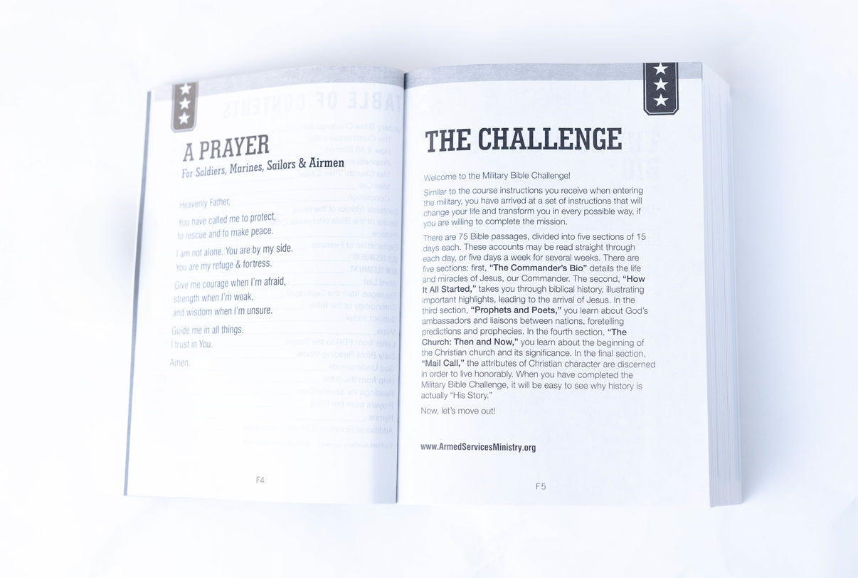 Military Bible Challenge Bible (ESV) - Woodland Edition – Armed ...